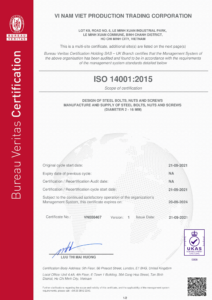 Certificate - Certification - VINAVIT CORP